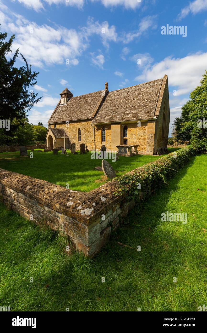 Hailes Parish Church in the Cotswold village of Hailes next to the ...