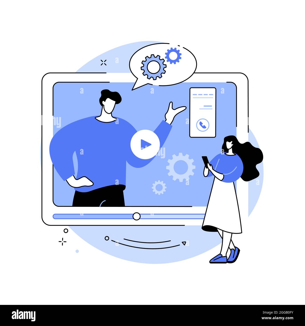 Technical review abstract concept vector illustration Stock Vector ...