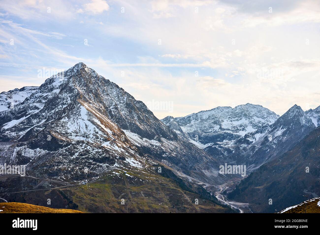 nature landscape of beautiful large mountains Stock Photo - Alamy