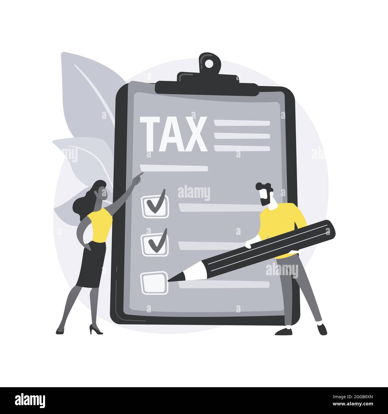 Tax form abstract concept vector illustration Stock Vector Image & Art ...