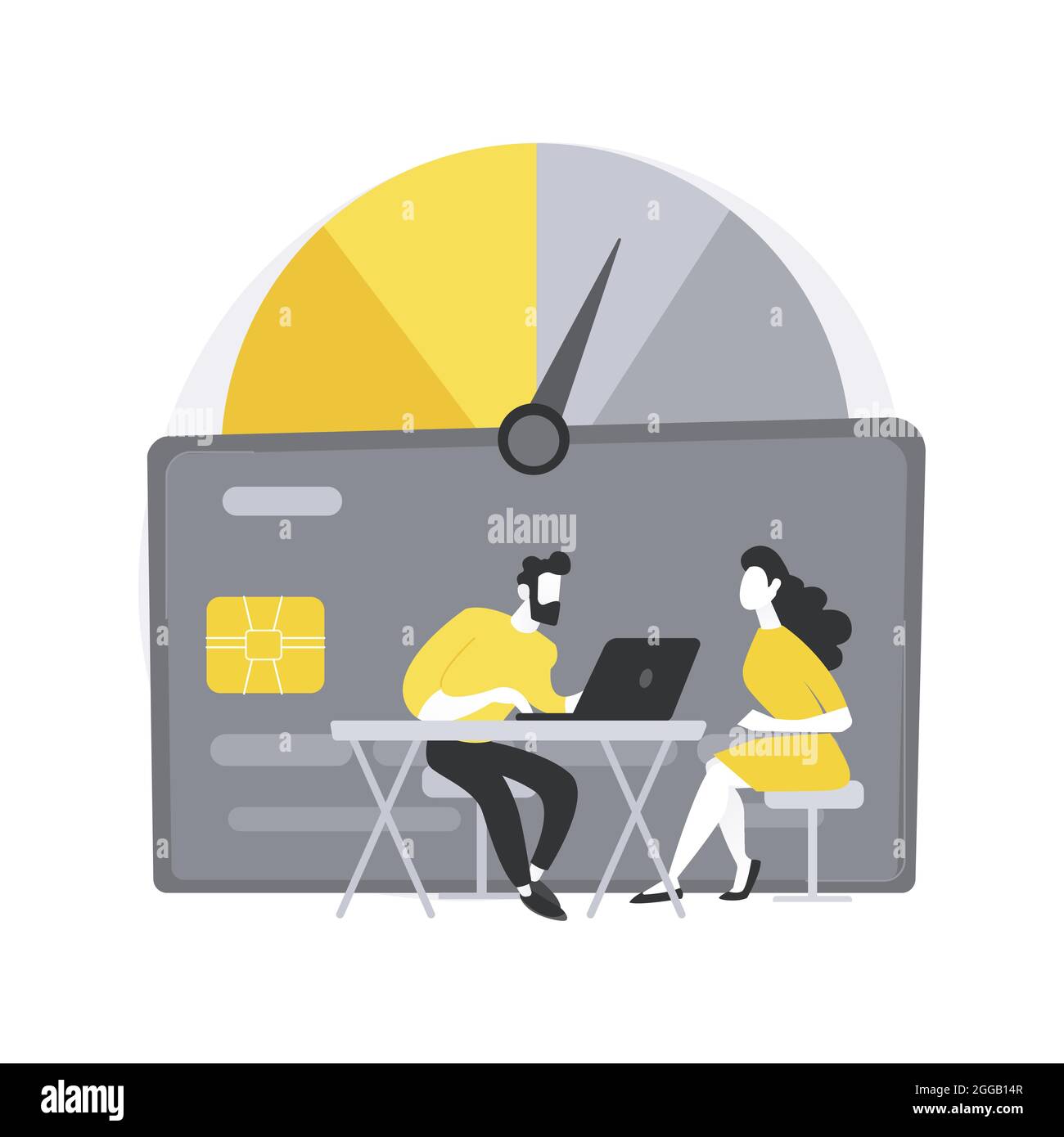 Credit rating abstract concept vector illustration Stock Vector Image ...