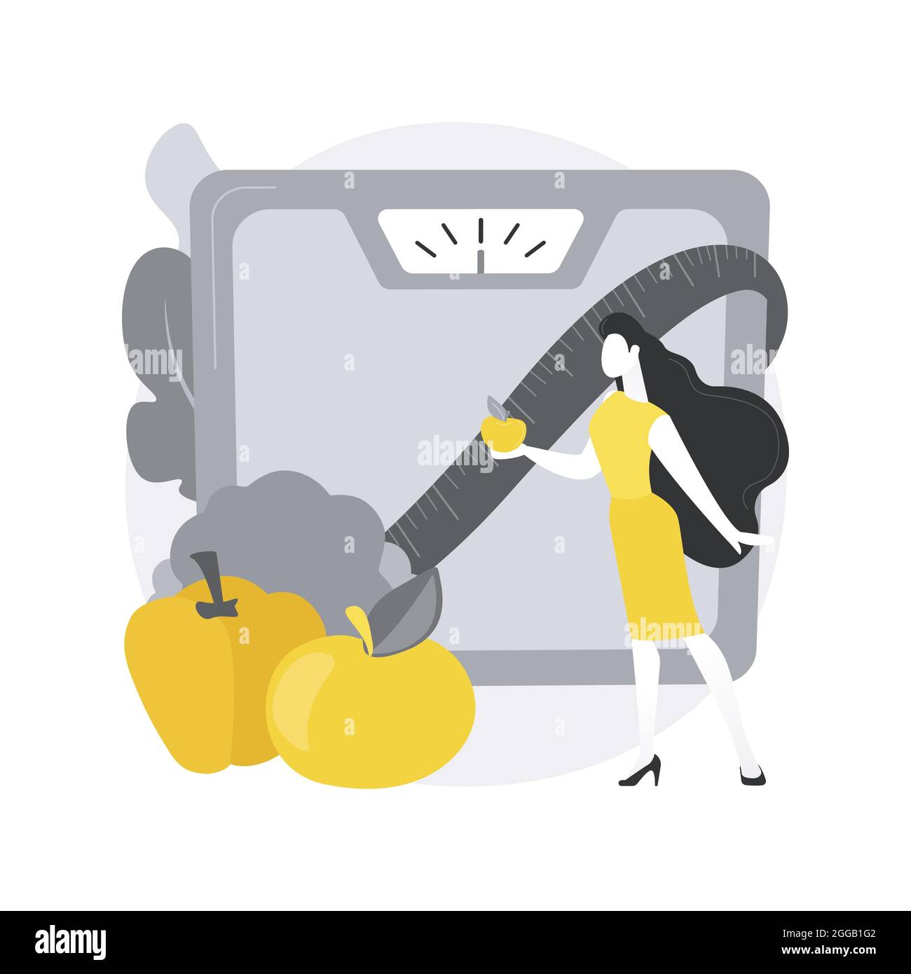 Keep a healthy diet abstract concept vector illustration Stock Vector ...