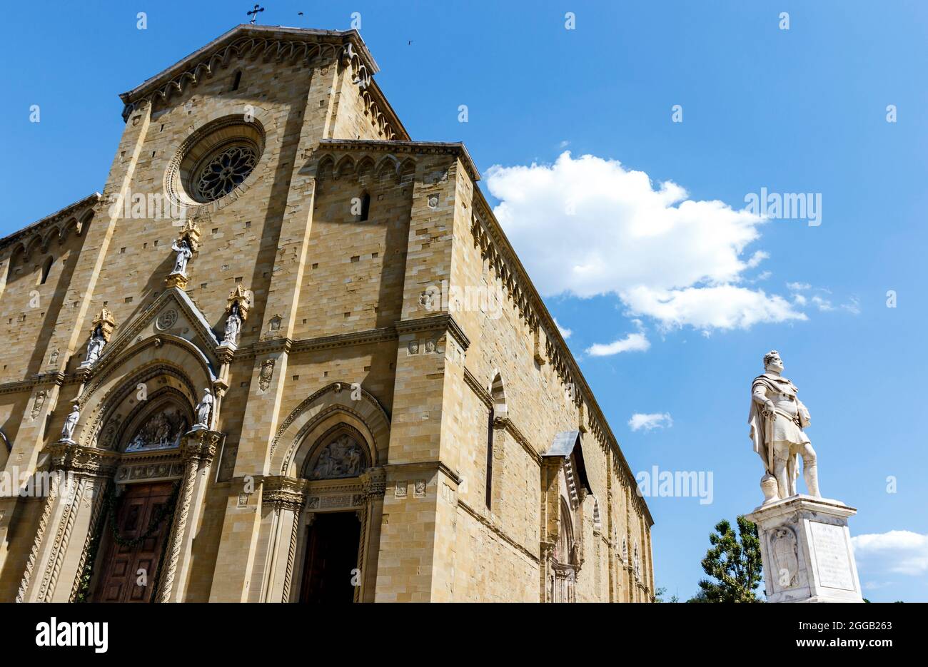Statue of Ferdinando I de' Medici, Grand Duke of Tuscany in fromt of ...