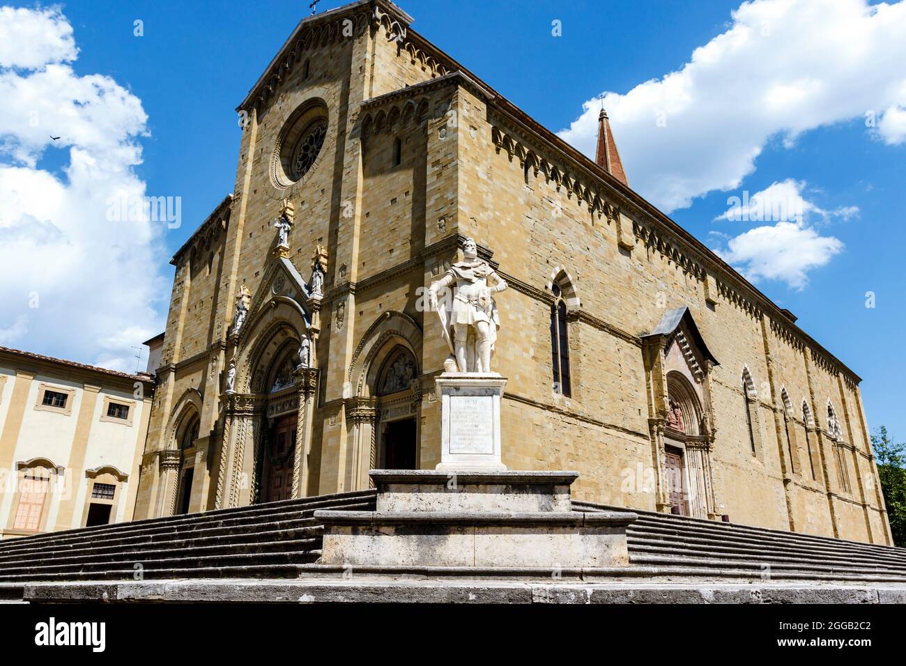 Statue of Ferdinando I de' Medici, Grand Duke of Tuscany in fromt of ...