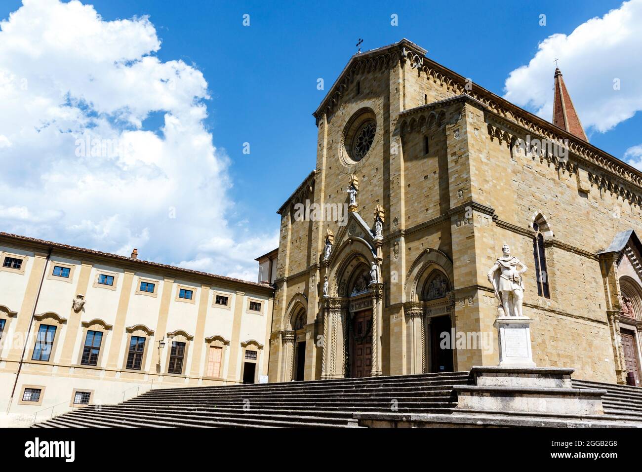 Duomo di Arezzo cathedral in the historic center of Arezzo, Tuscany ...