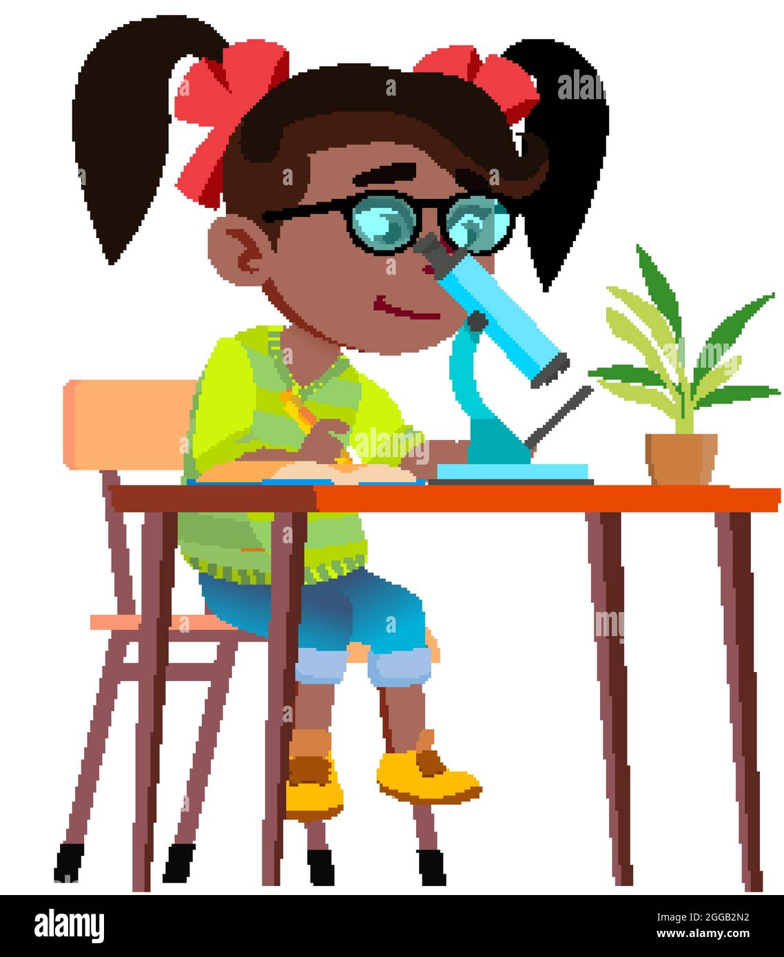 Girl Scientist Clipart