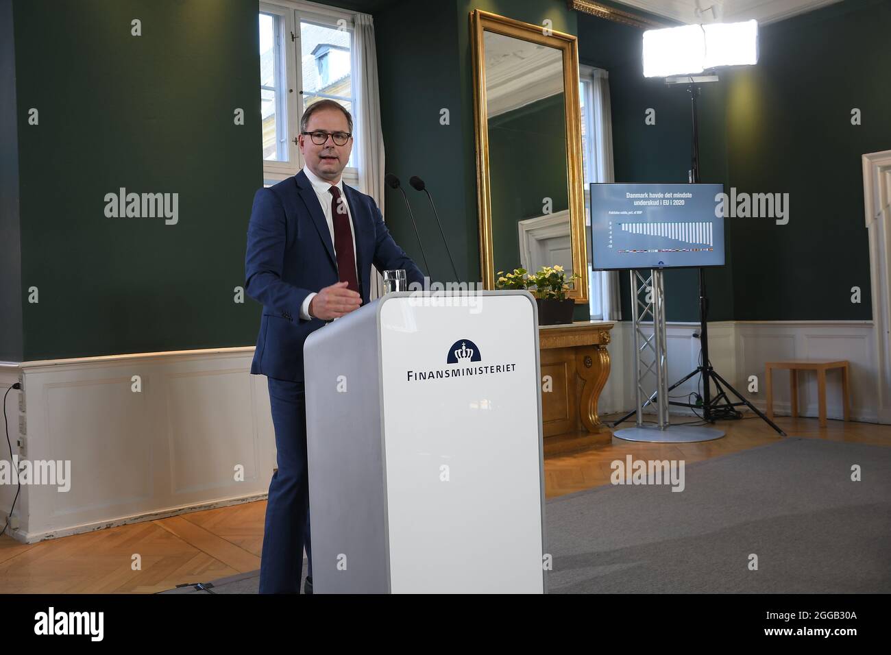 Copenhagen, Denmark., 30 August 2021, /Denmark's finance minister ...