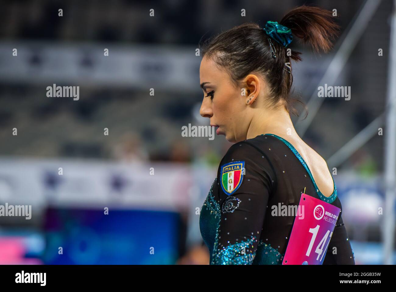 Italian Martina Rizzelli seen during the Melbourne Artistic Gymnastics ...