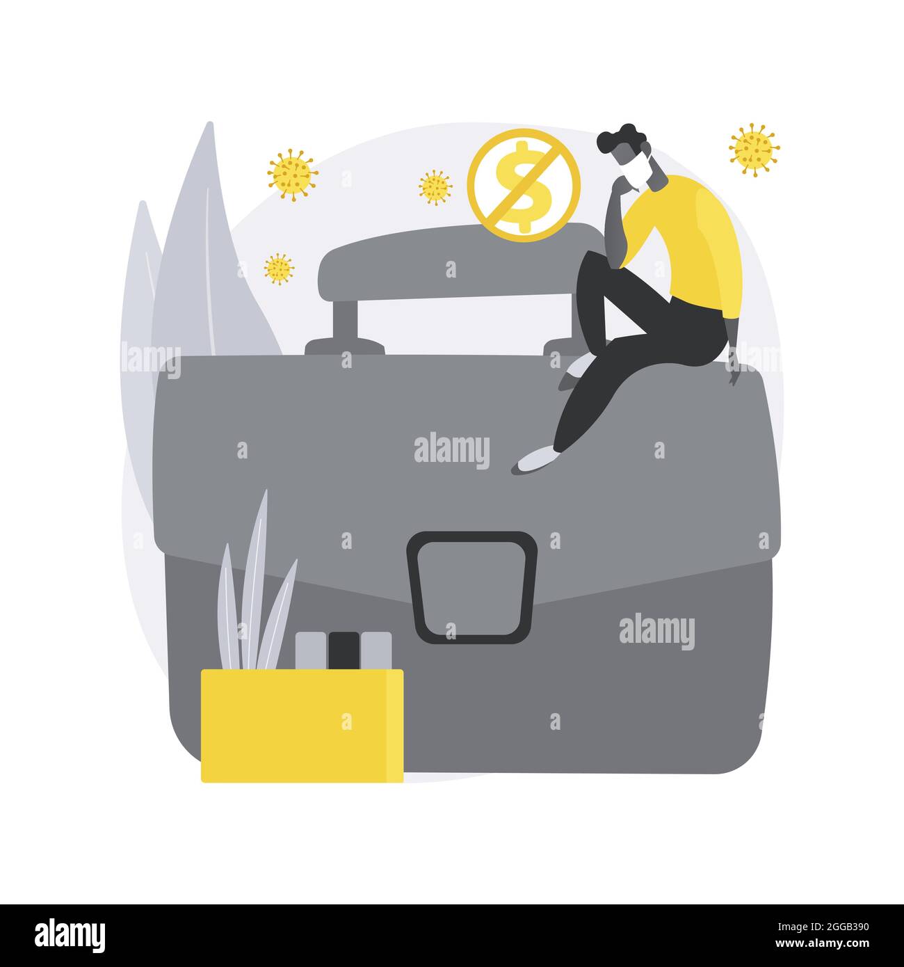 Unemployment abstract concept vector illustration Stock Vector Image ...