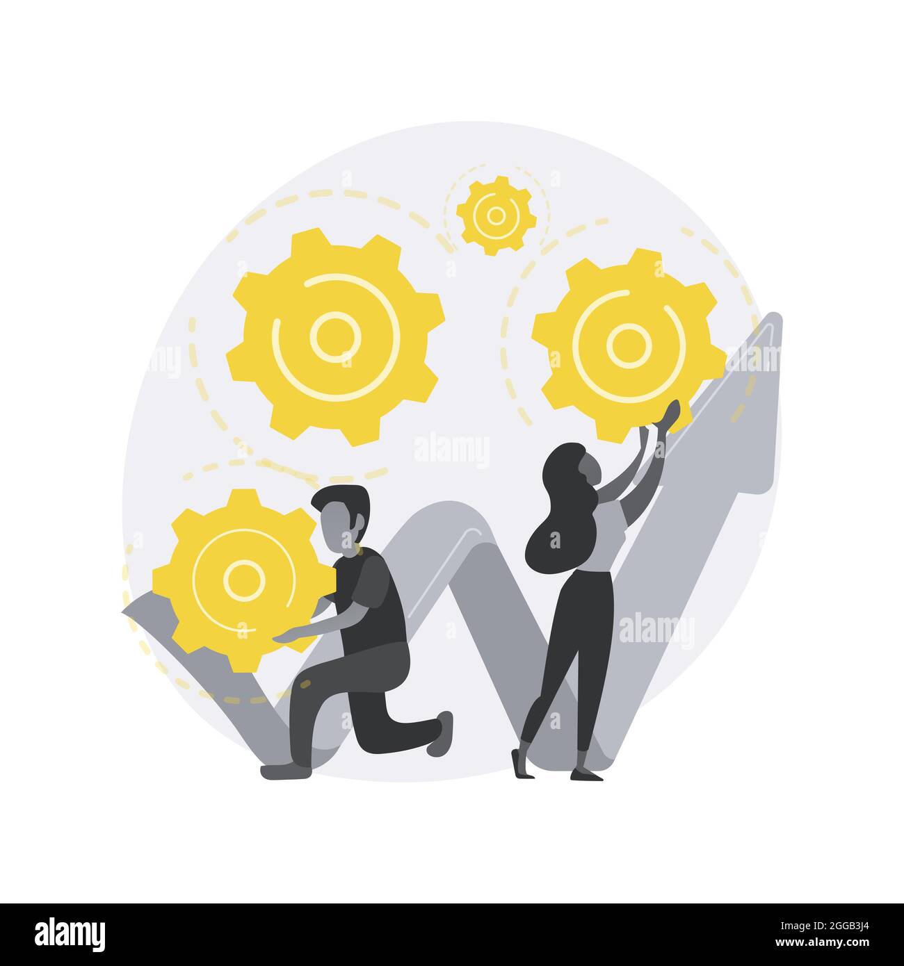 Displaced workers abstract concept vector illustration Stock Vector ...