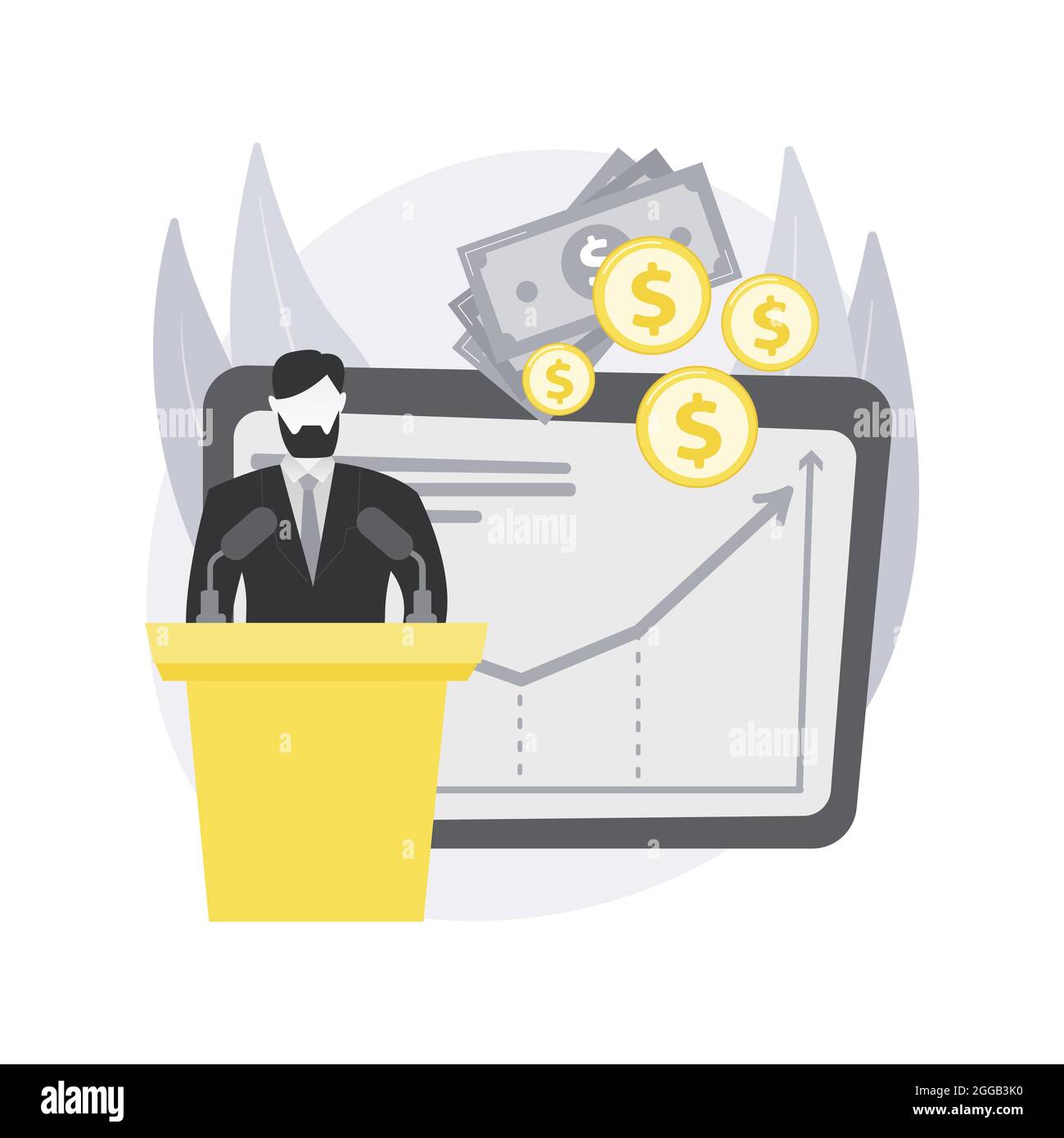 Government spending abstract concept vector illustration Stock Vector ...