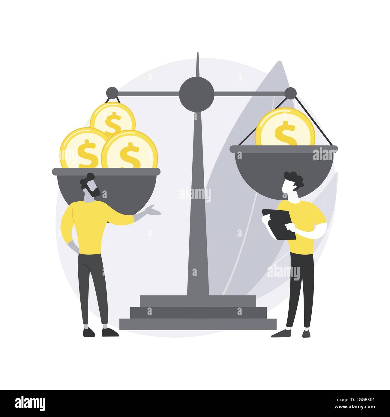 Income inequality abstract concept vector illustration Stock Vector ...