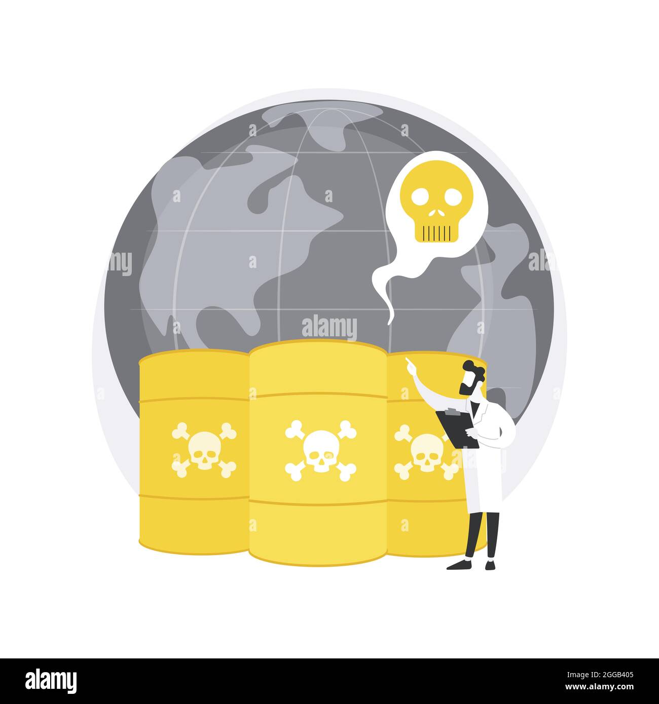 Chemical pollution abstract concept vector illustration Stock Vector ...