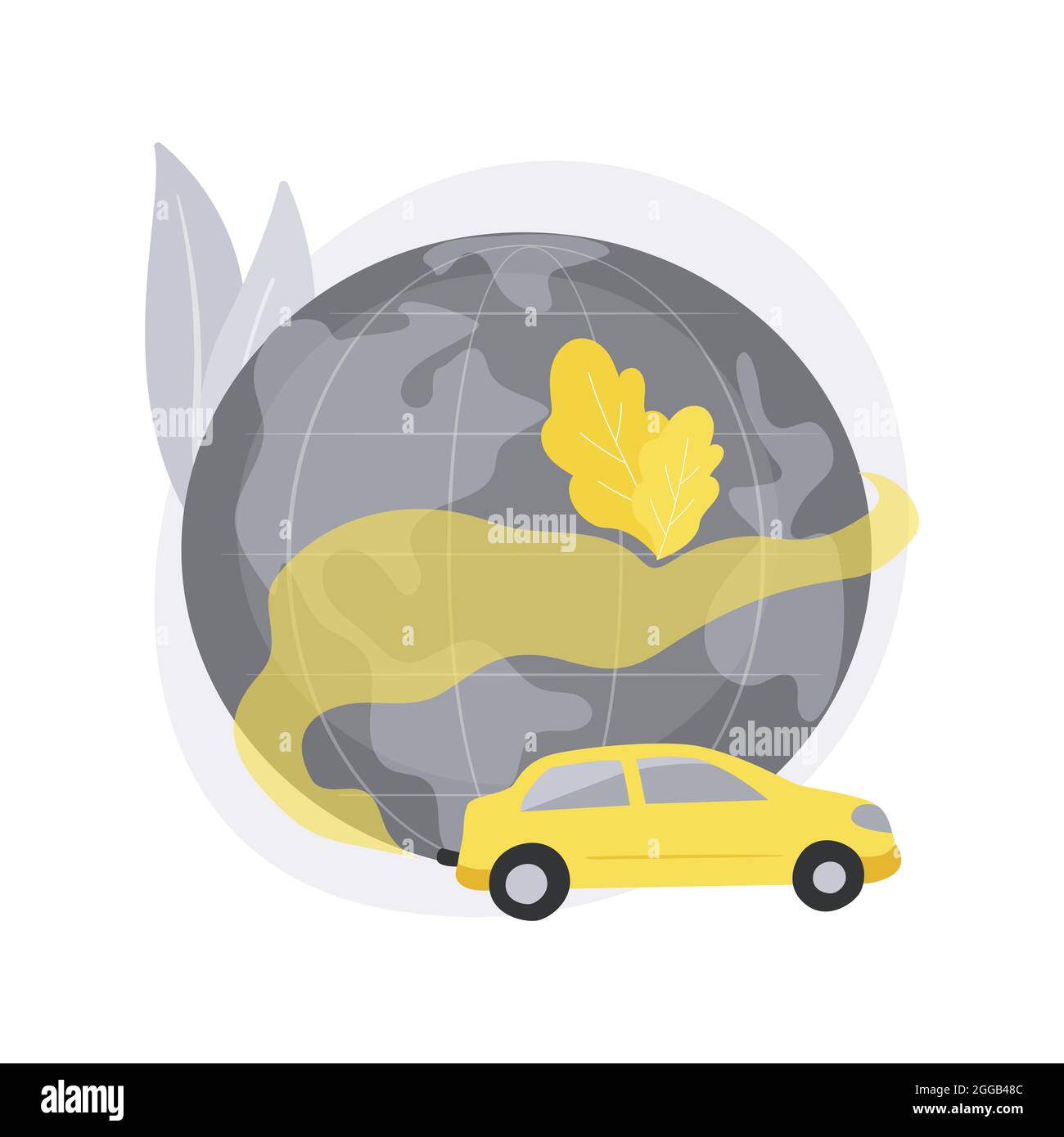 Motor vehicle pollution abstract concept vector illustration Stock ...