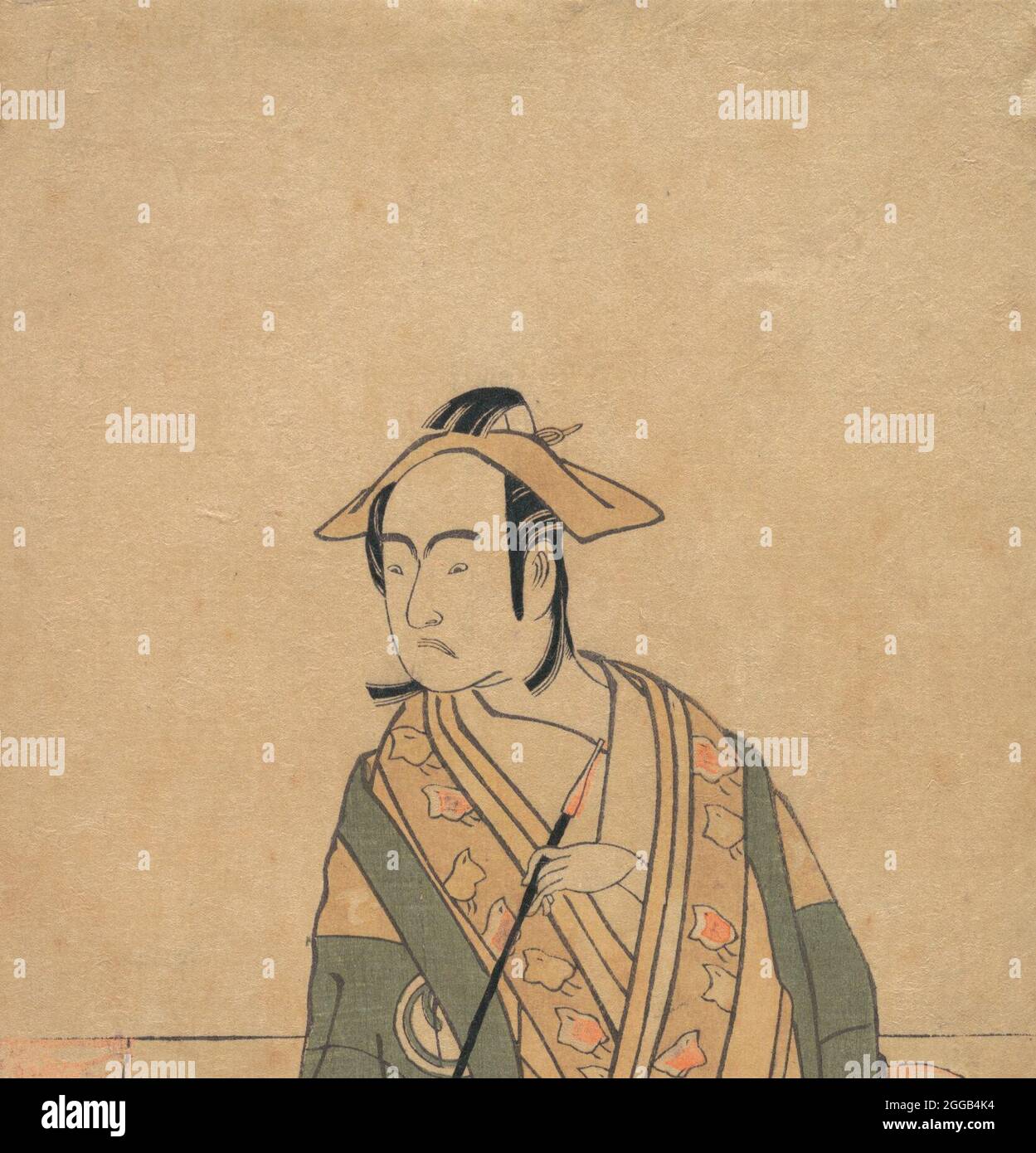 The Third Sawamura Sojuro in the Role of Soga no Juro, ca. 1779 Stock ...