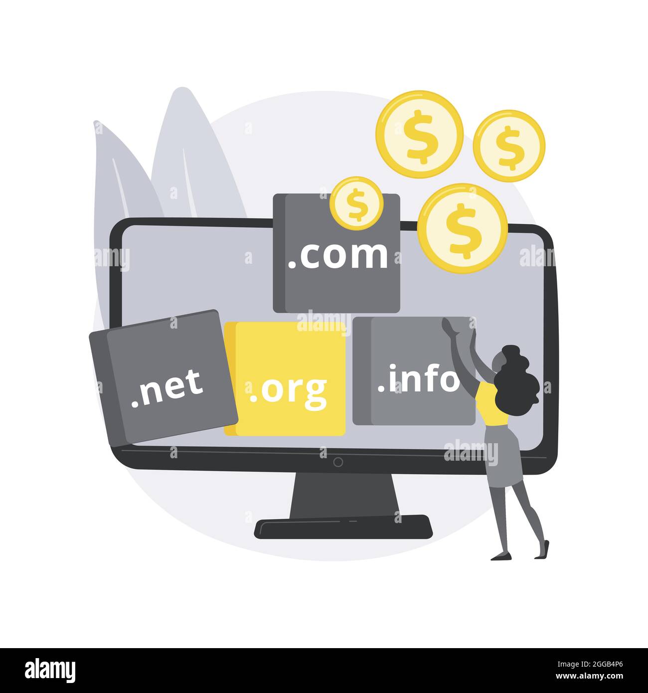 Domain Flipping abstract concept vector illustration Stock Vector Image ...