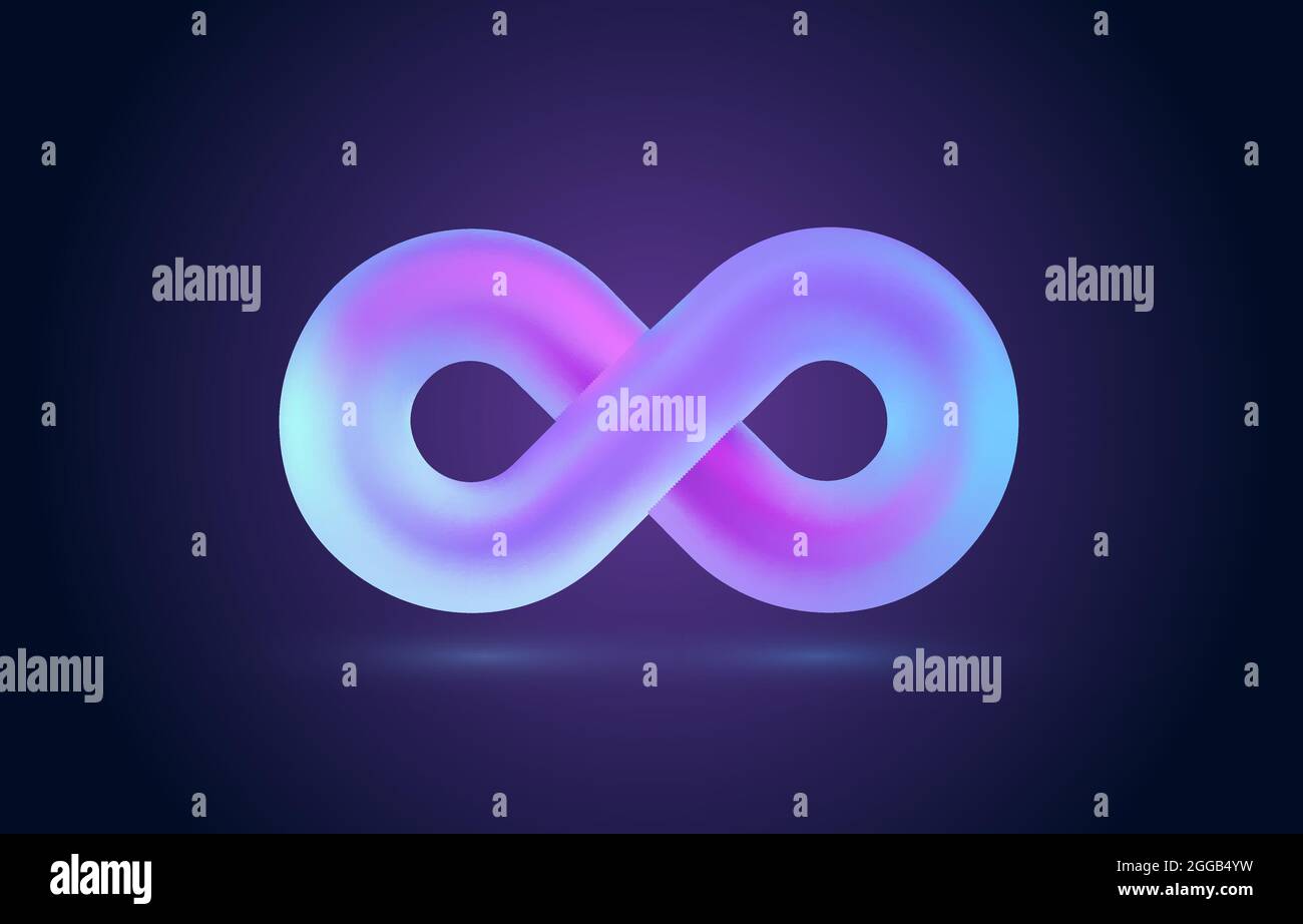 Infinity color icon, sign element geometric, Vector illustration Stock ...