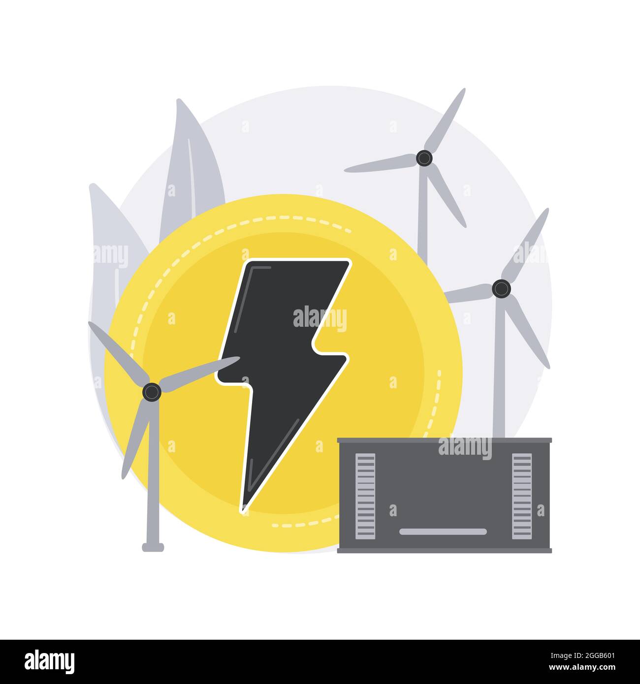 Wind power abstract concept vector illustration Stock Vector Image ...