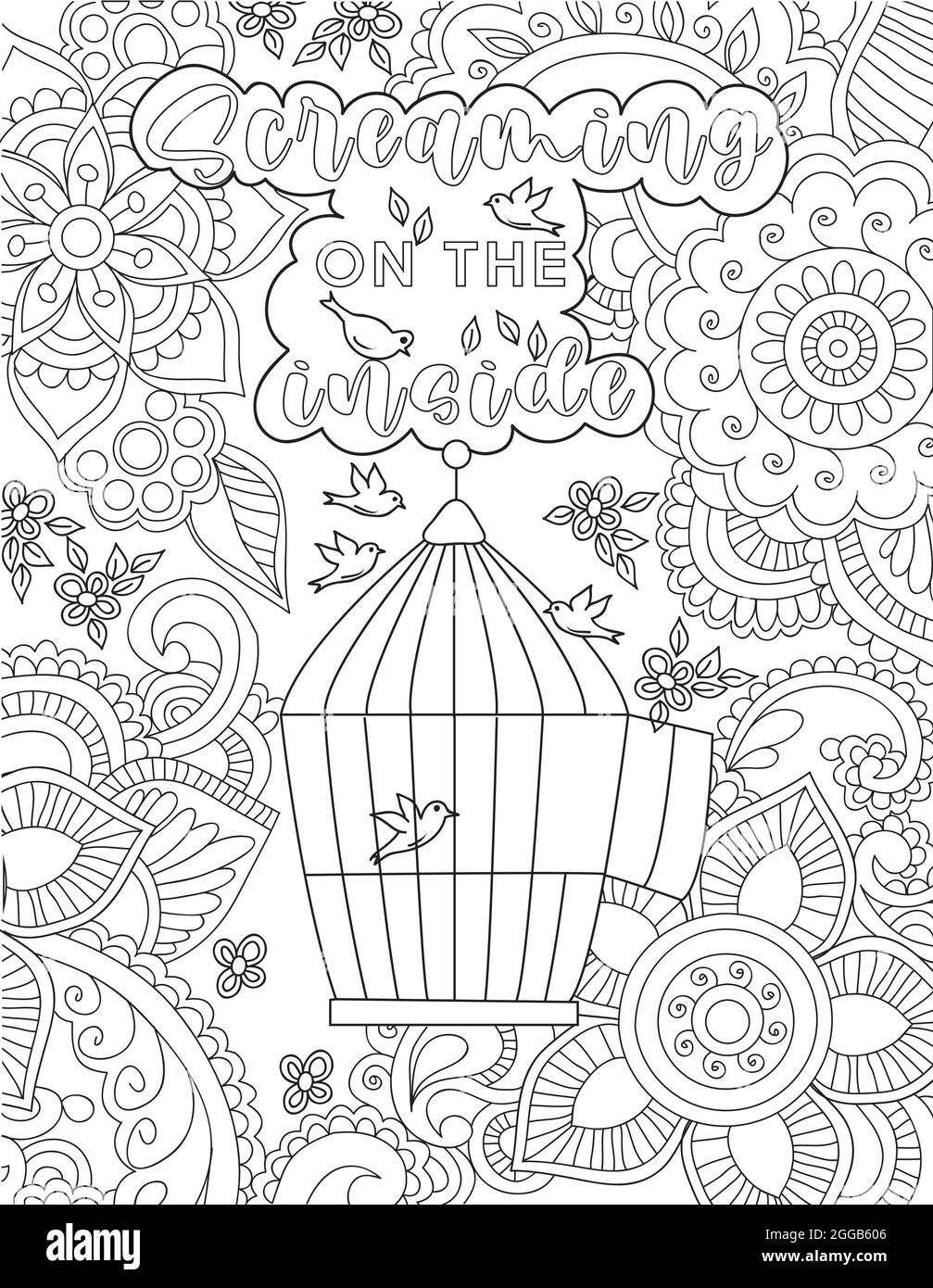 Floating cage Stock Vector Images - Alamy