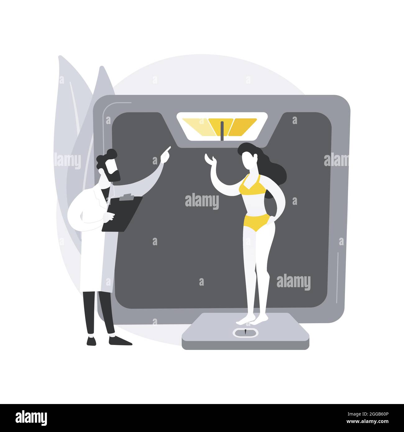 Body Mass Index Abstract Concept Vector Illustration Stock Vector Image