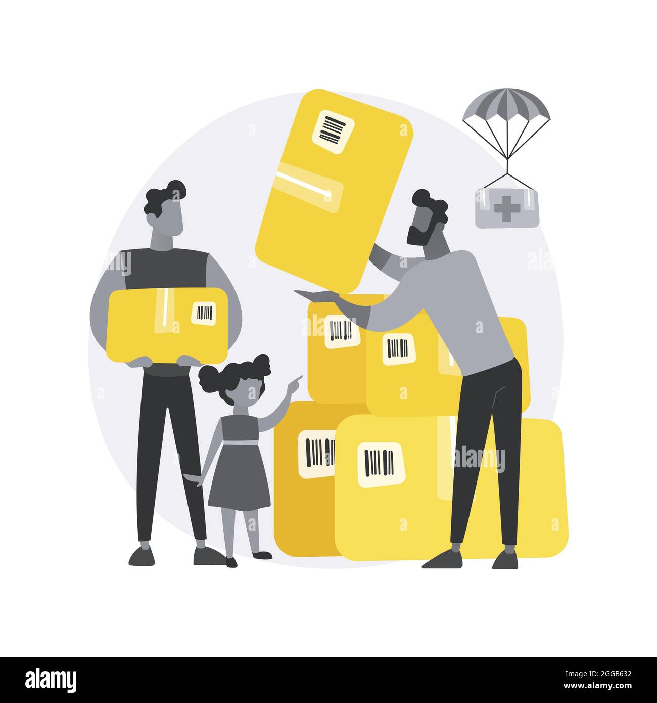 Humanitarian aid abstract concept vector illustration Stock Vector ...
