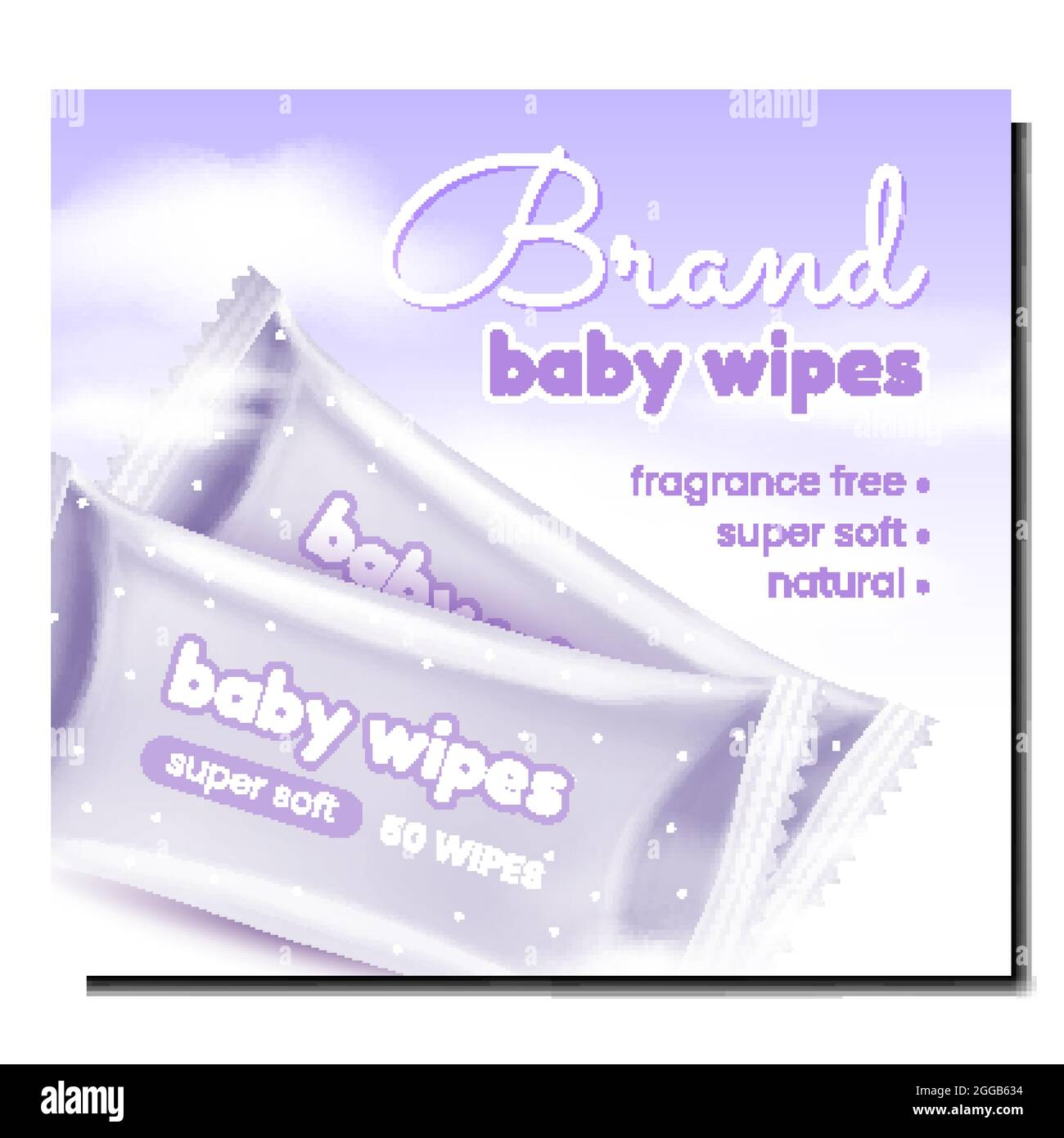 Baby wipes Stock Vector Images - Alamy