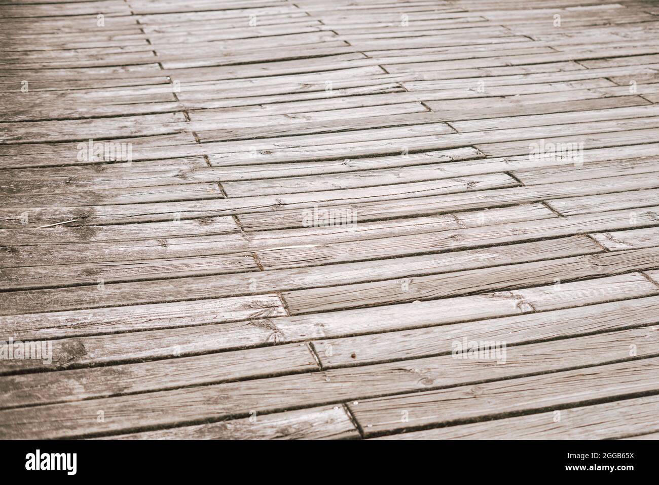 wood texture made of planks forming a platform on the ground Stock ...