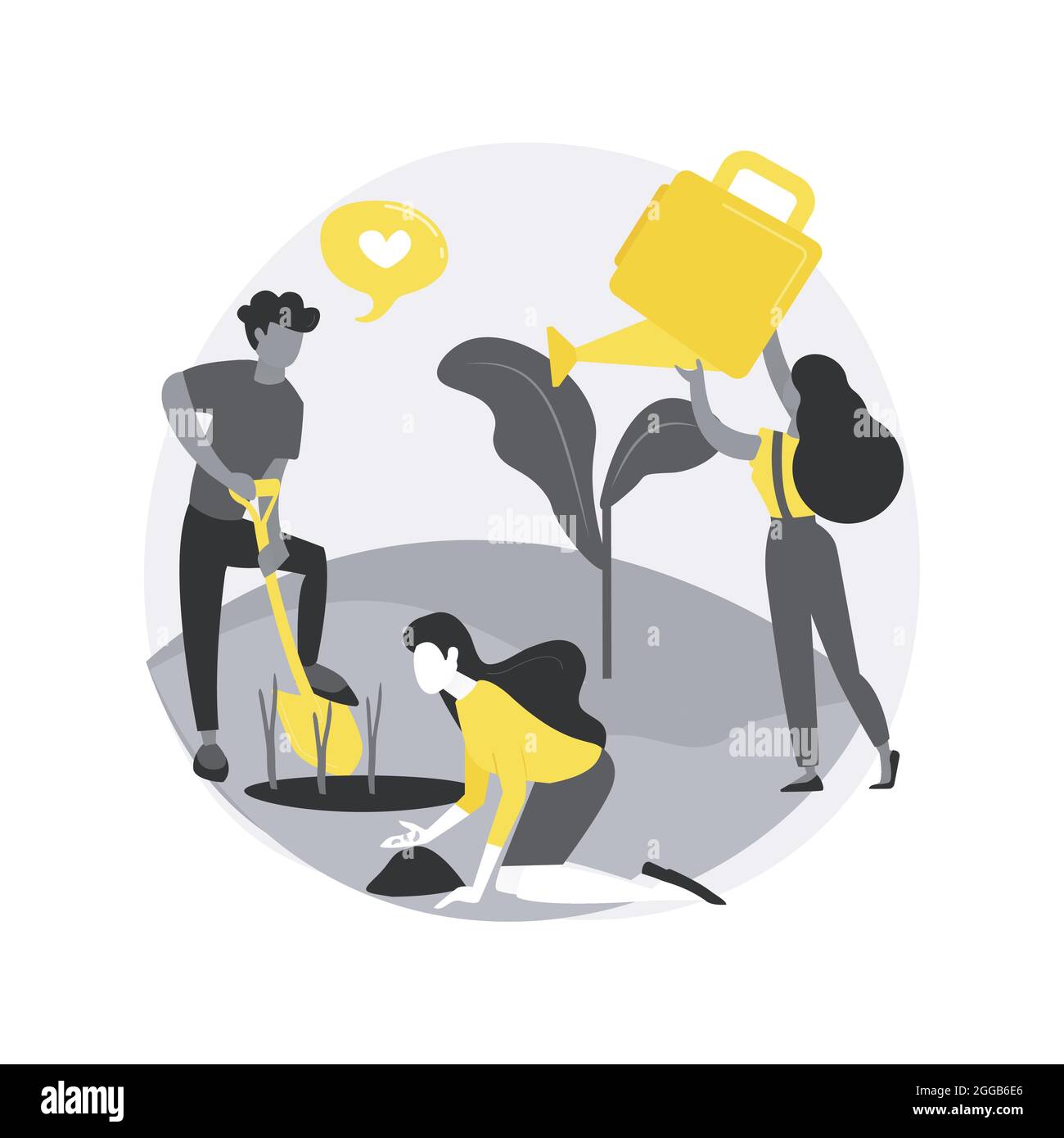 Volunteering abstract concept vector illustration Stock Vector Image ...