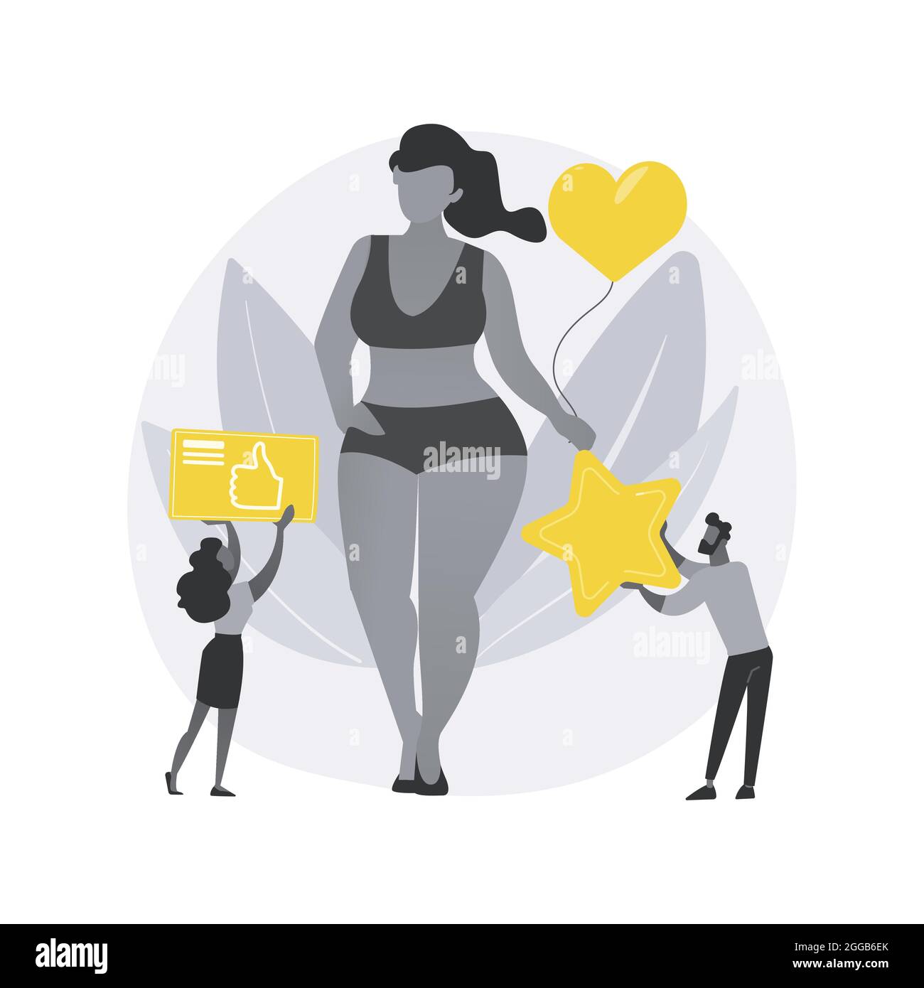 Body Positive Abstract Concept Vector Illustration Stock Vector Image