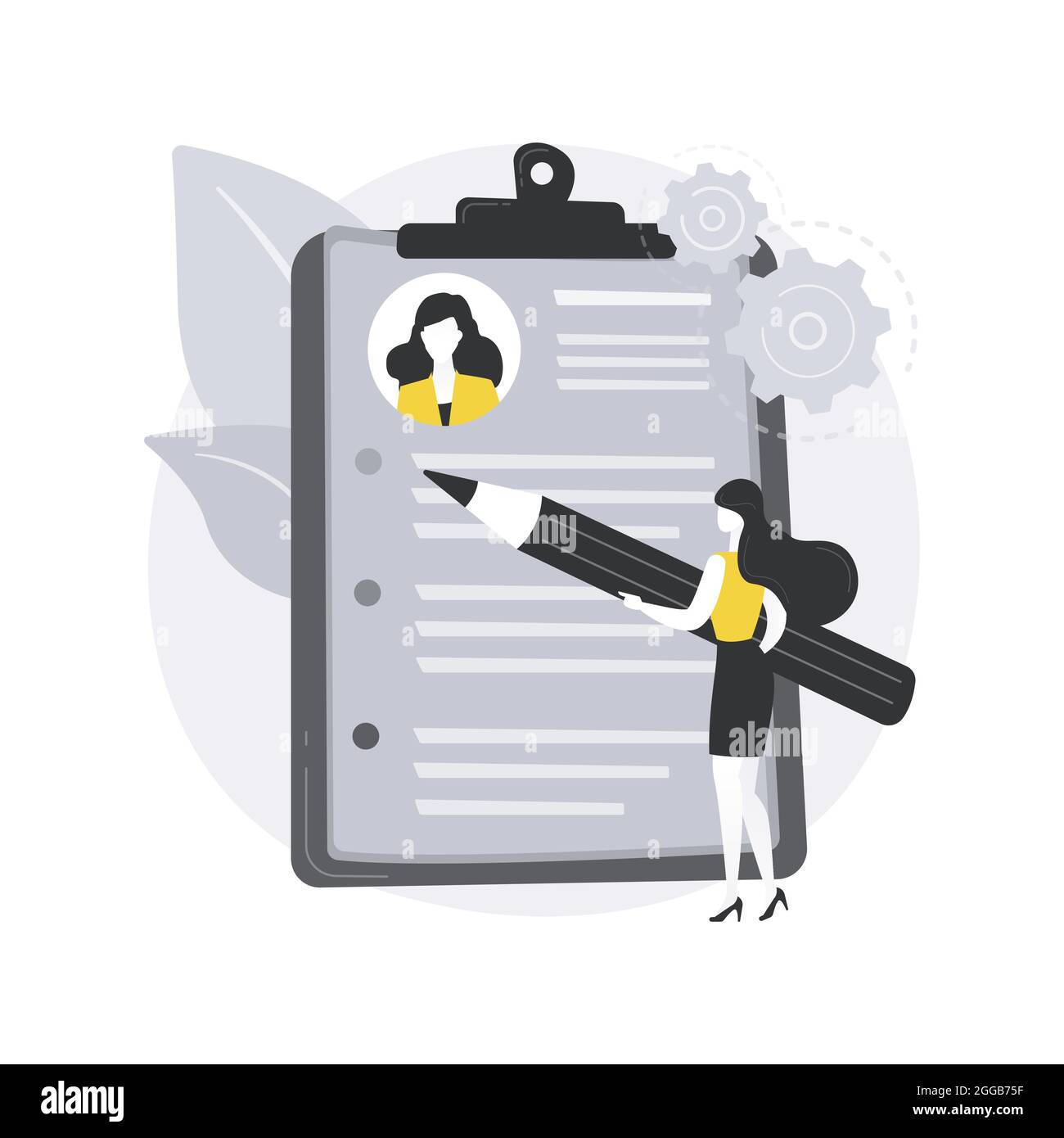 Resume writing service abstract concept vector illustration Stock ...