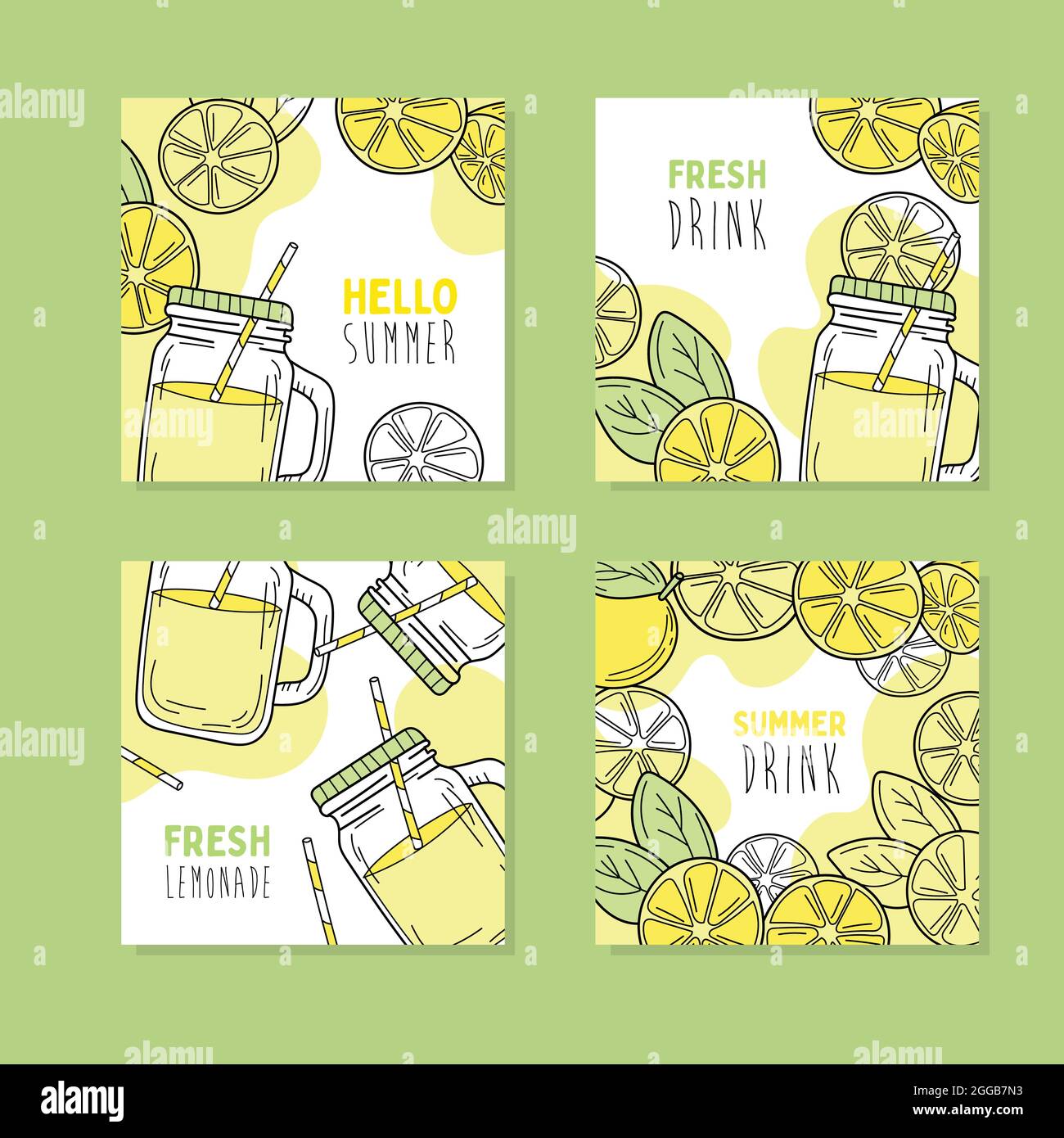 Handwritten cocktail drink Stock Vector Images - Alamy