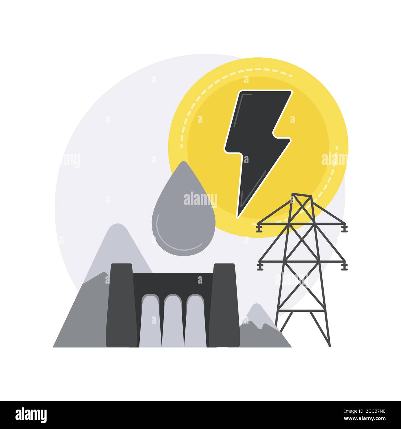 Hydropower abstract concept vector illustration Stock Vector Image ...