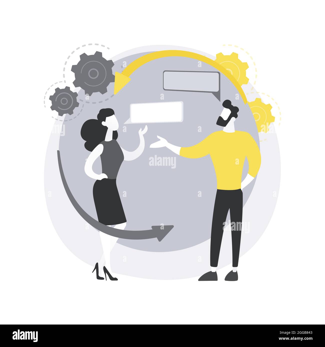 Social Interaction Skills abstract concept vector illustration Stock ...