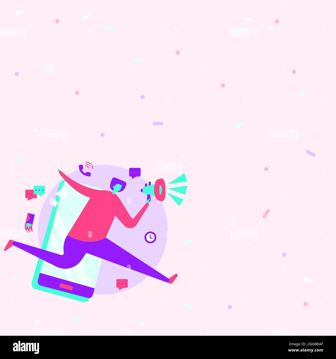 Cartoon rushing man Stock Vector Images - Alamy