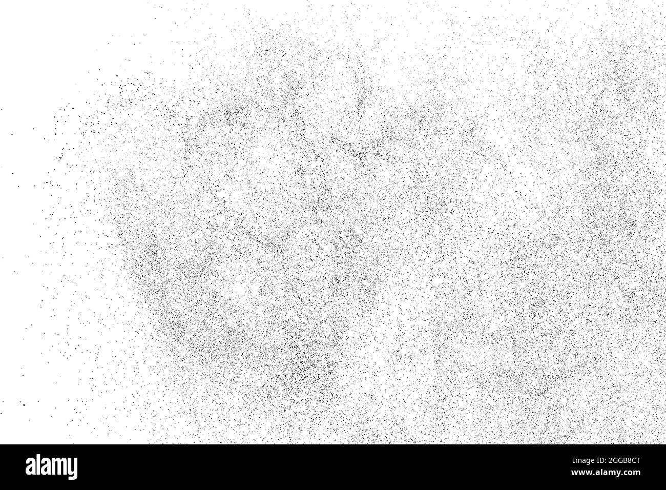 Distressed black texture. Dark grainy texture on white background. Dust ...