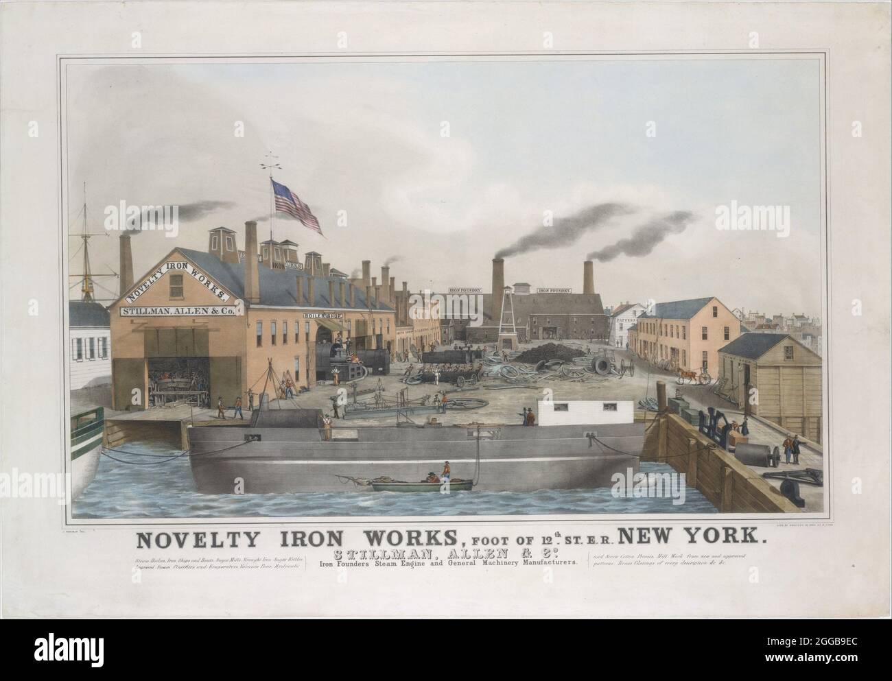 Iron foundry industry 19th century hi-res stock photography and images ...