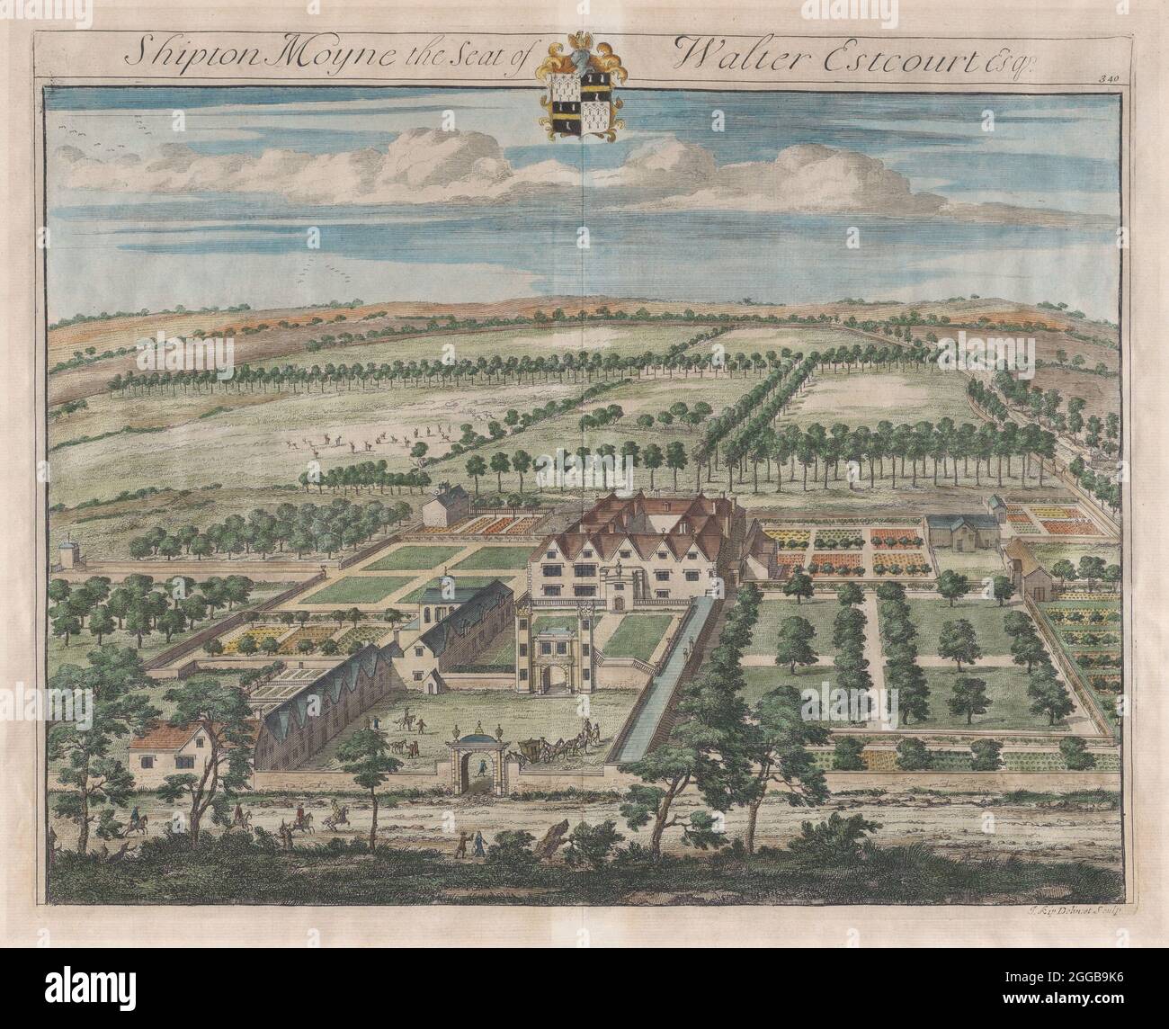 Shipton Moyne, The Seat of Walter Estcourt, Esq., [1712] reissued 1768 ...