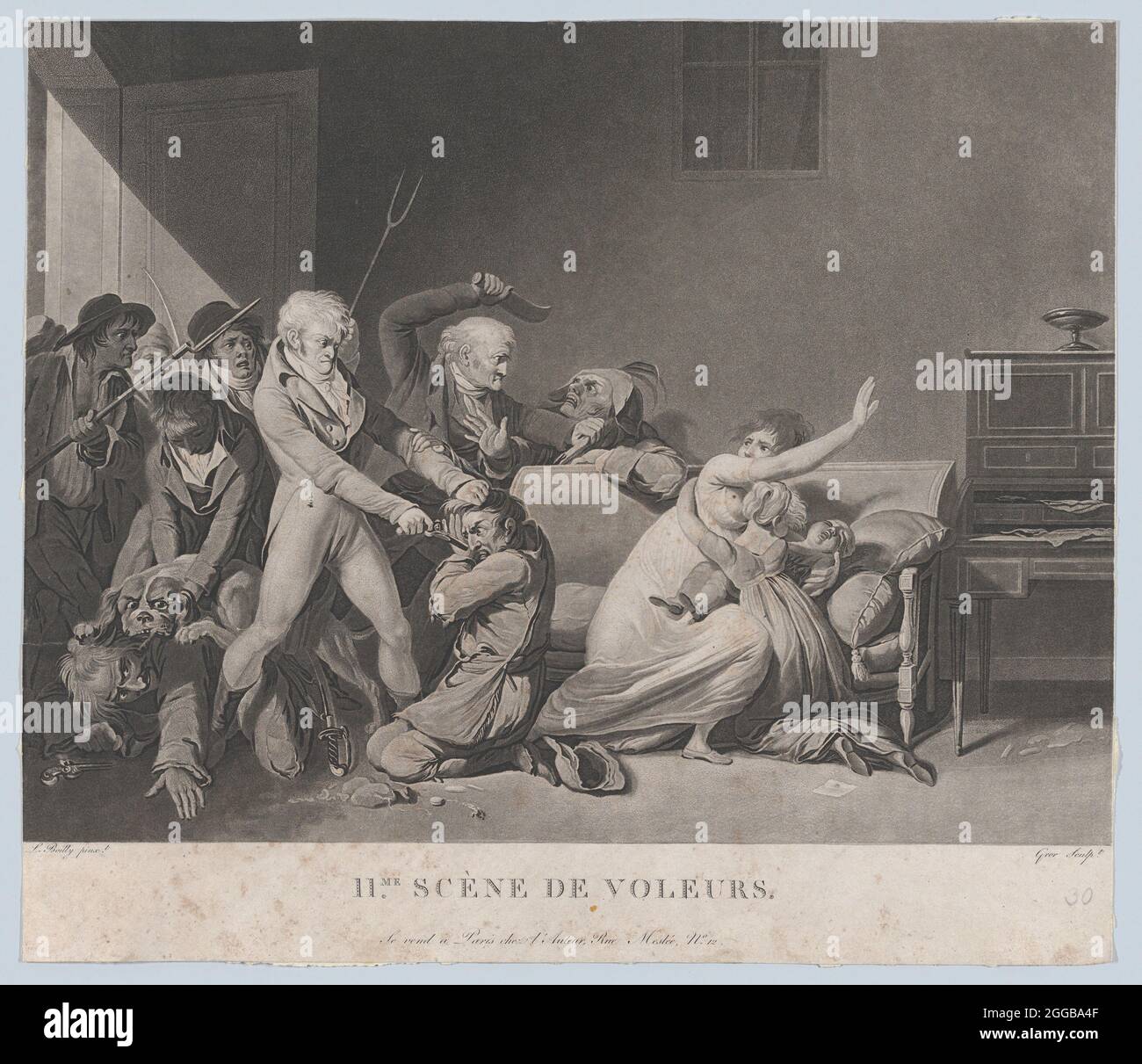 Second Scene of Thieves, ca. 1805 Stock Photo - Alamy