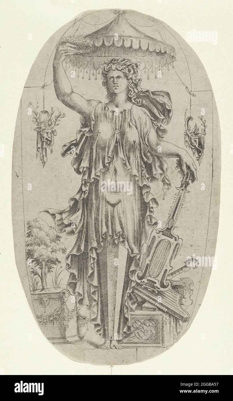 Term in the Form of a Woman with Musical Instrument, 1535-55 Stock ...