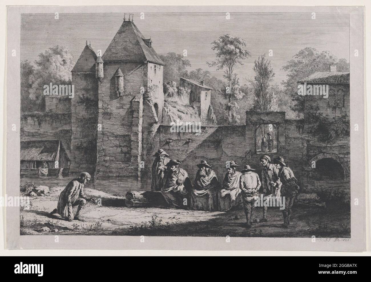 The Old Gate of Vaise, Lyon, 1803 Stock Photo - Alamy
