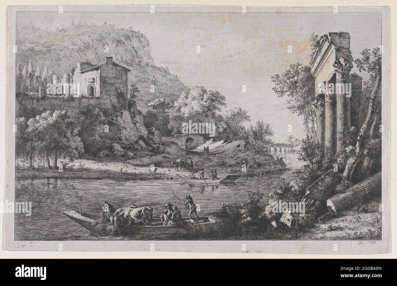 River Crossing, 1796 Stock Photo - Alamy