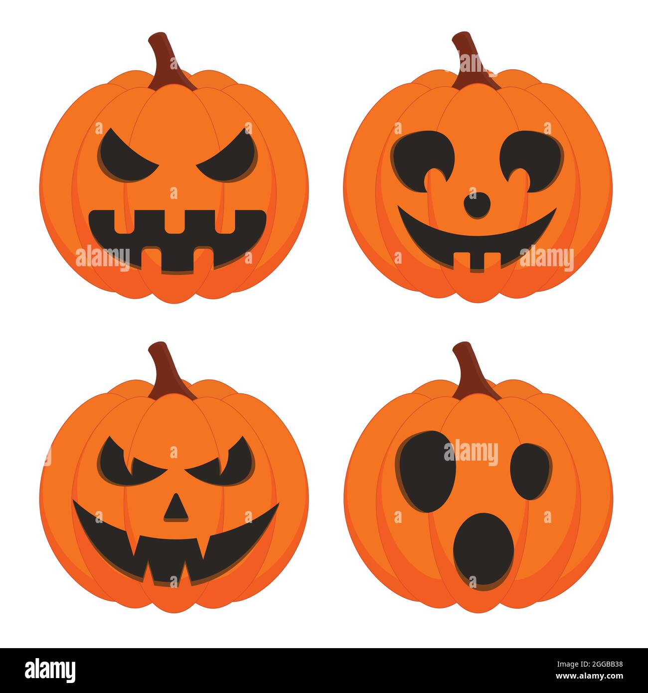 Scary Jack O Lanterns Cartoon