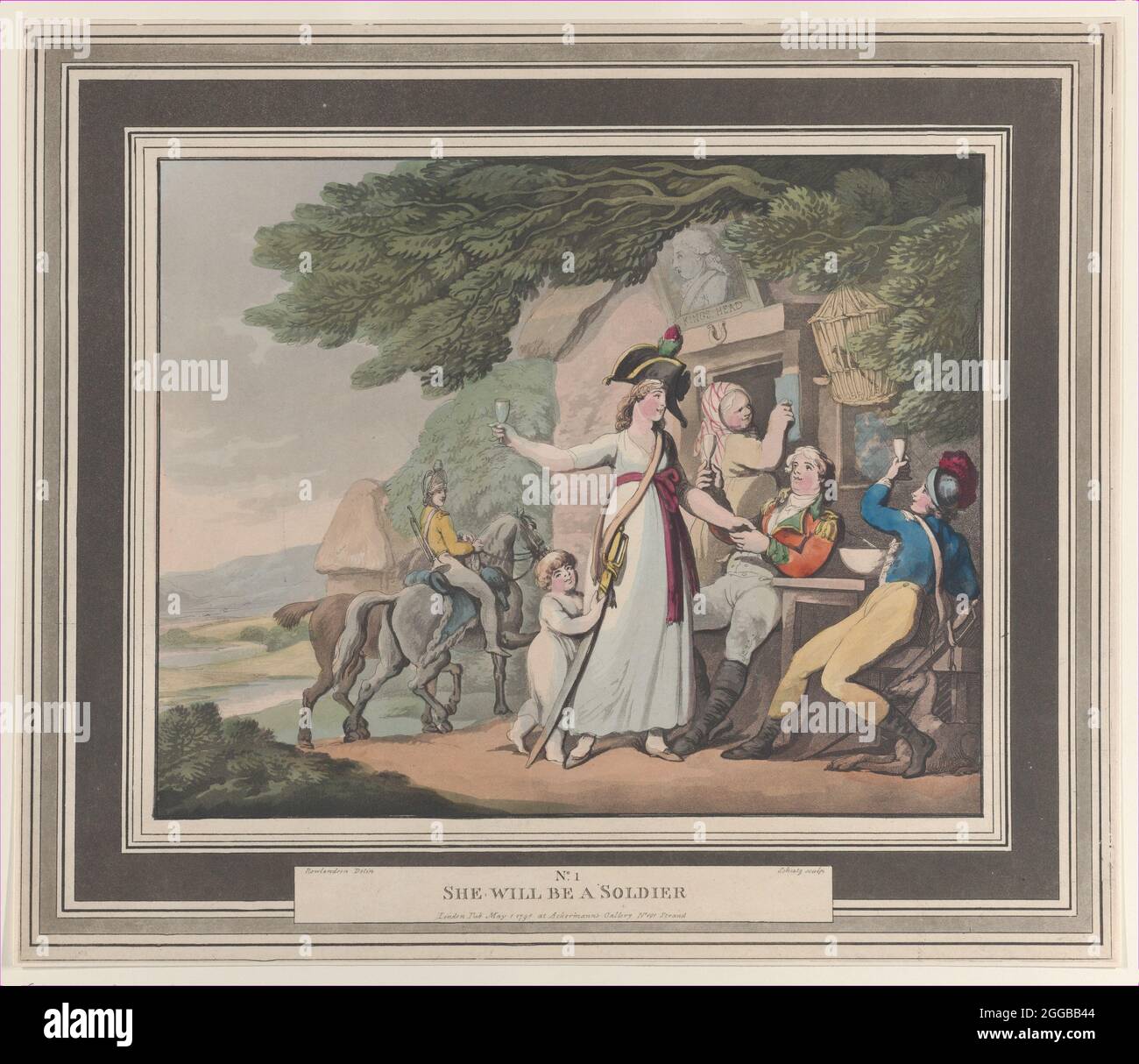 She met soldiers hi-res stock photography and images - Alamy