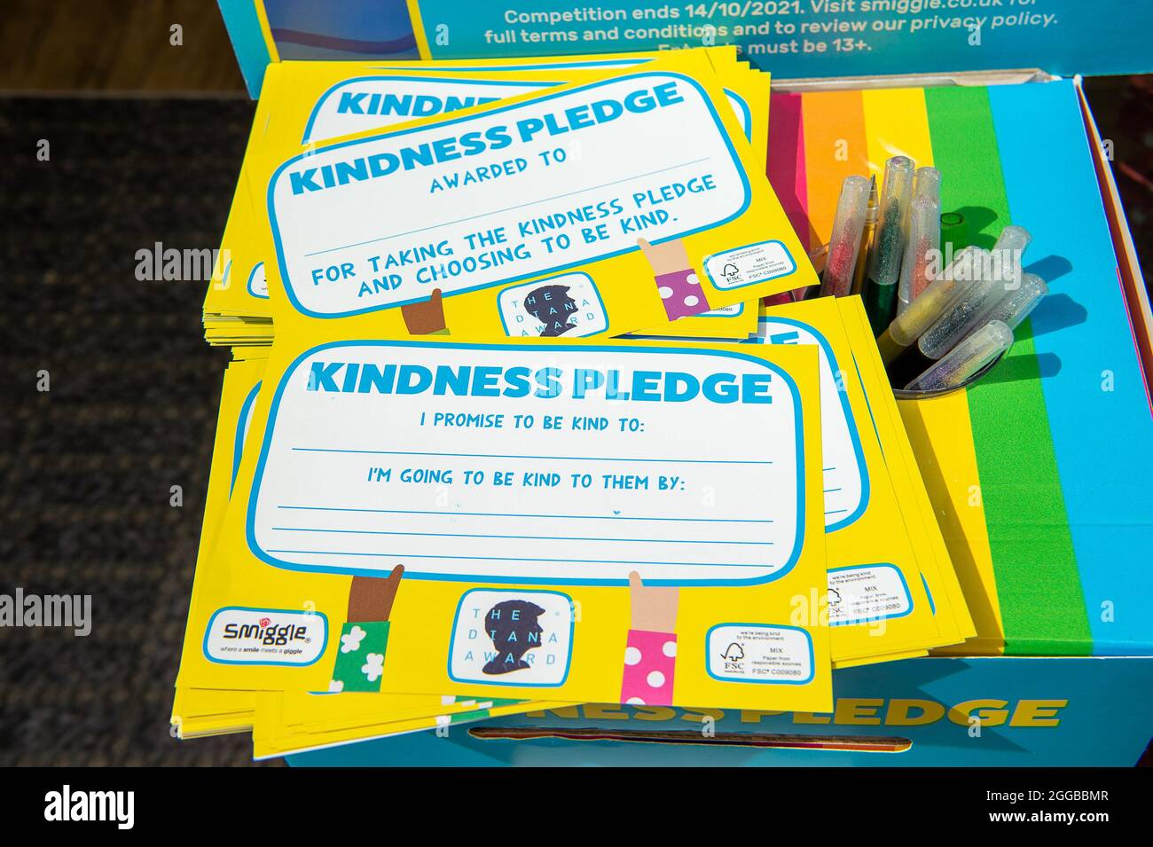 Bracknell, Berkshire, UK. 28th August, 2021. A Win an anti bullying ...