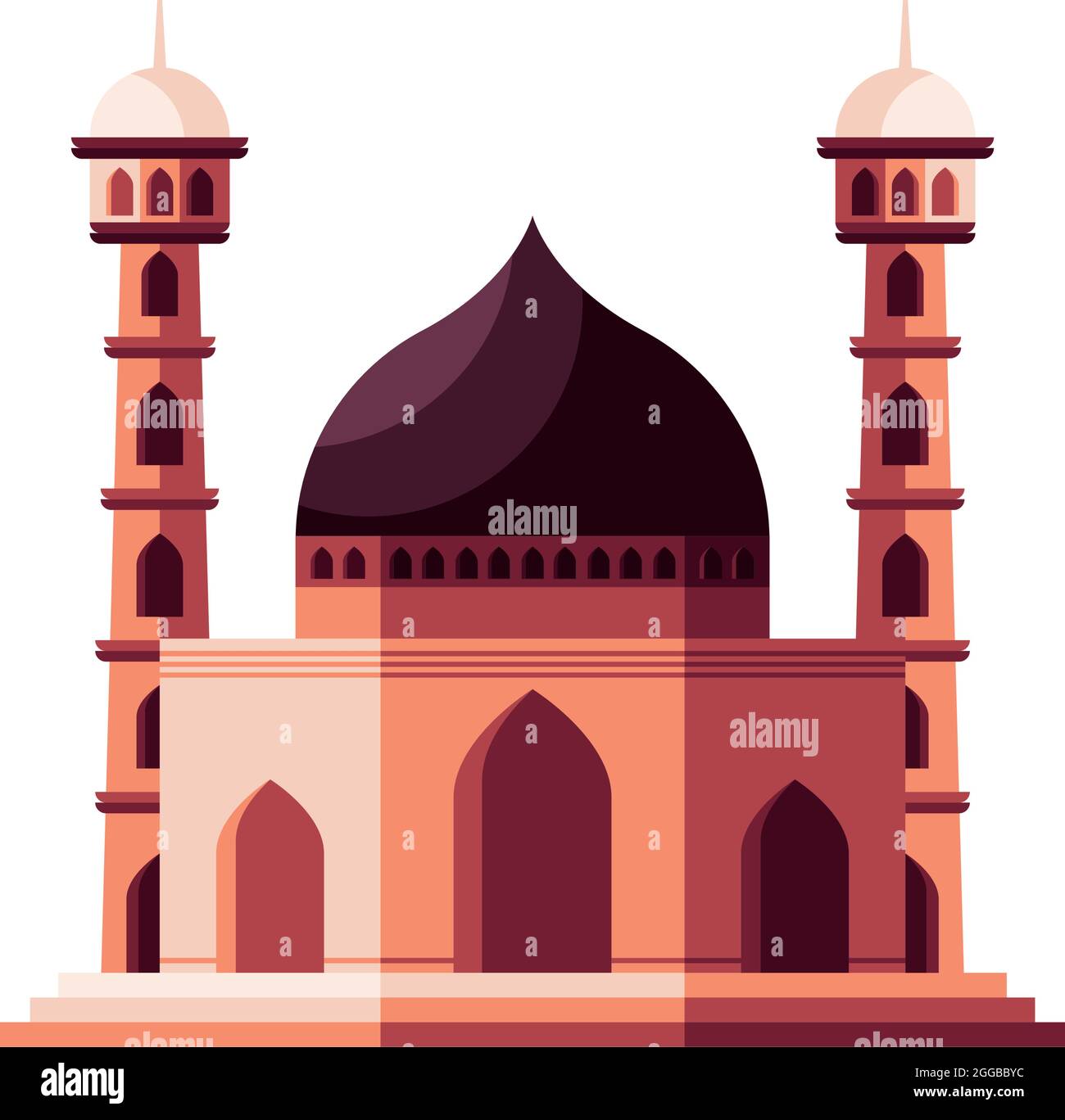 temple muslim landmark isolated icon Stock Vector Image & Art - Alamy