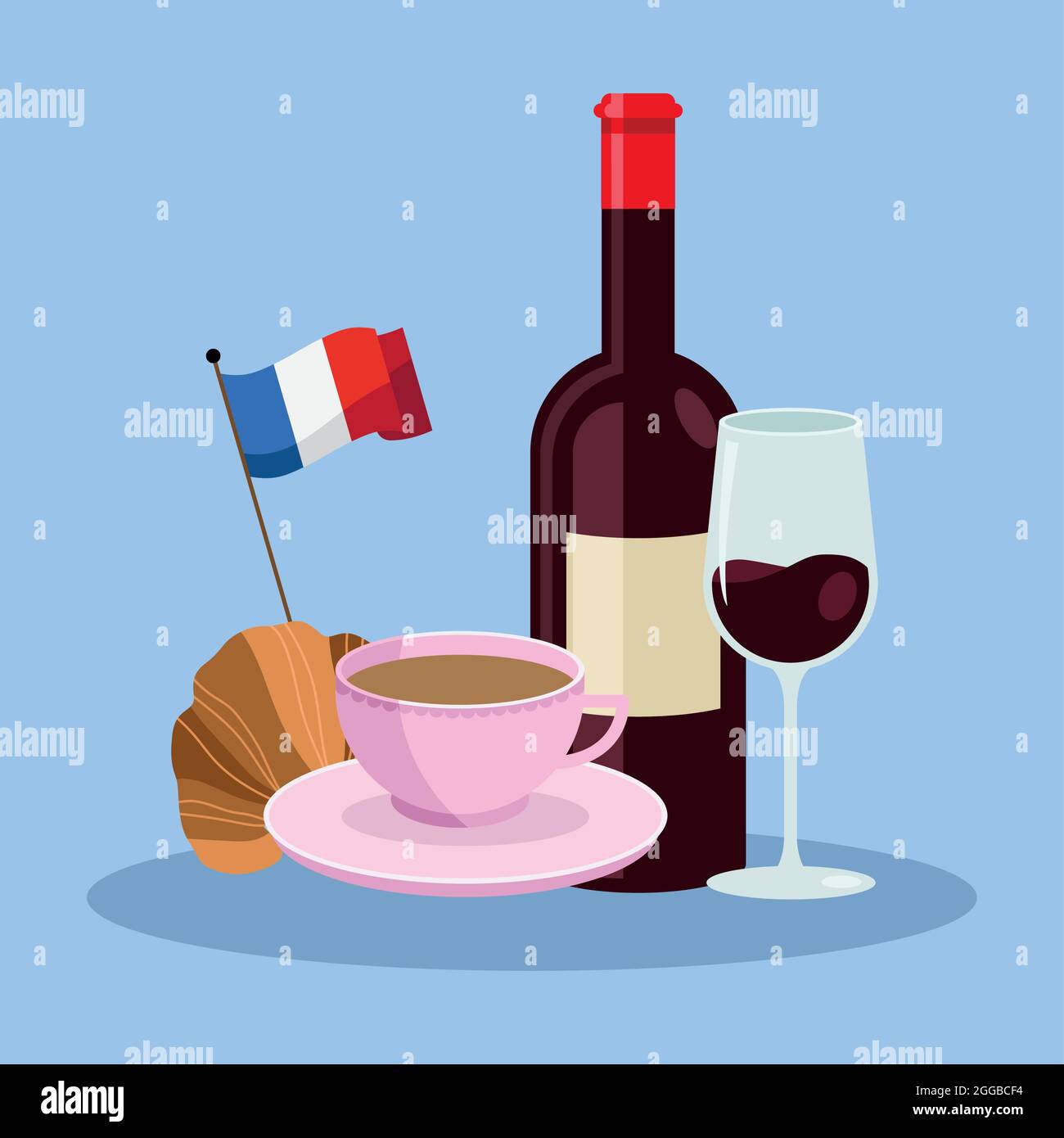 poster with food for france celebration Stock Vector Image & Art - Alamy