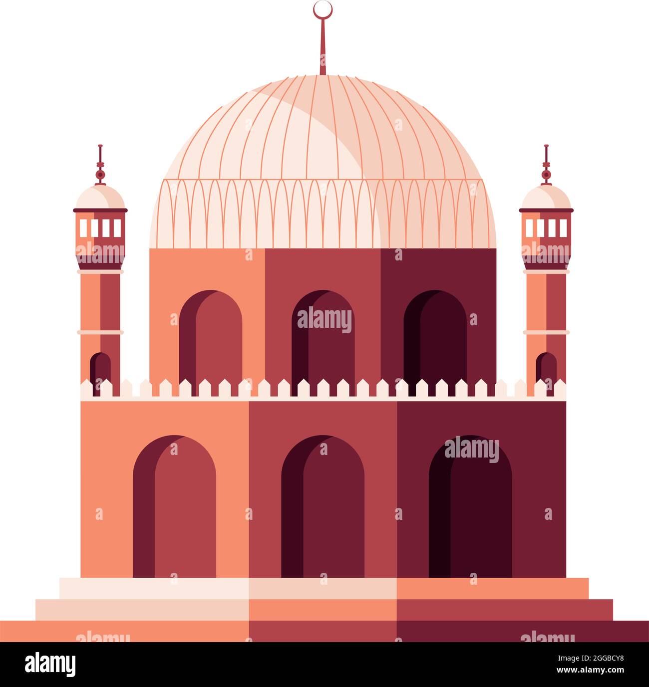 mosque temple muslim isolated icon Stock Vector Image & Art - Alamy