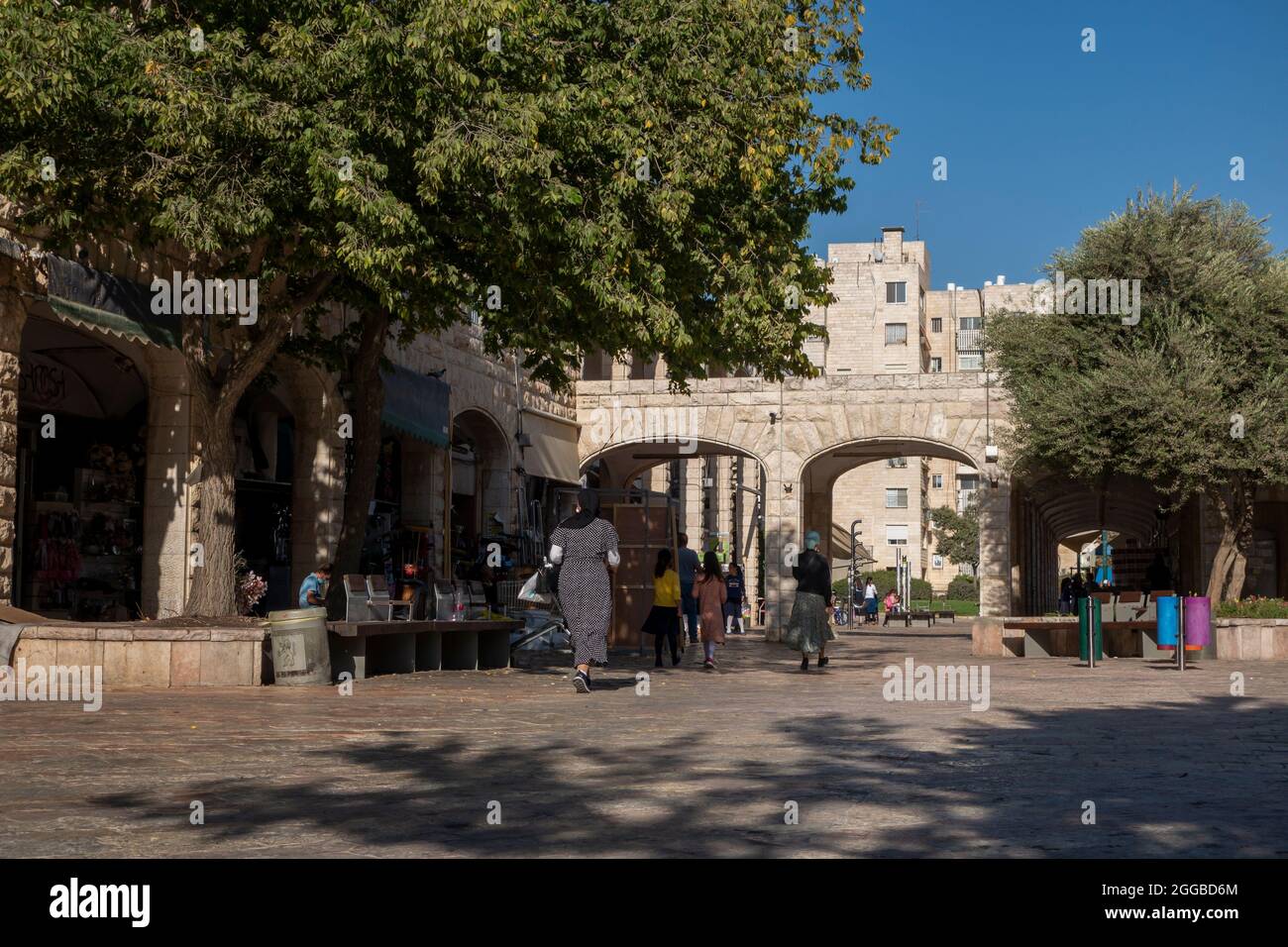 The commercial center of Neve Yaakov also Neveh Ya'aqov an Israeli ...