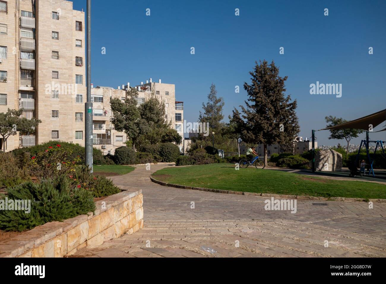 View of Neve Yaakov also Neveh Ya'aqov an Israeli settlement and ...
