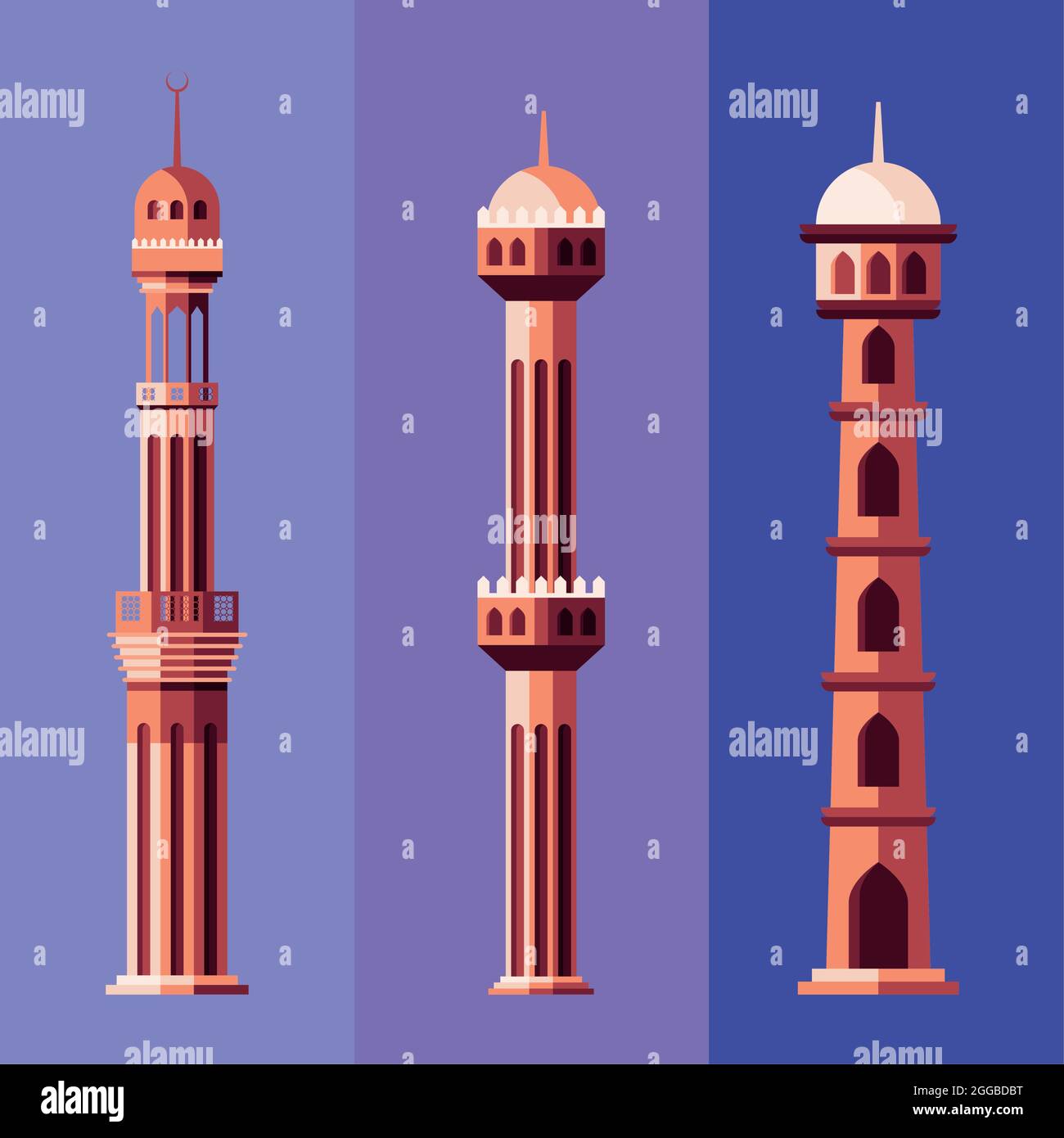 Arabian towers Stock Vector Images - Alamy